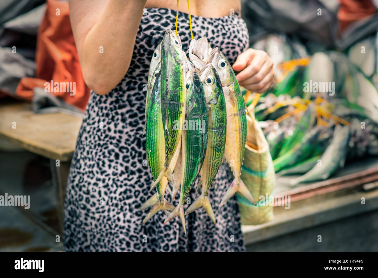 Sea fish bought at the market Stock Photo - Alamy