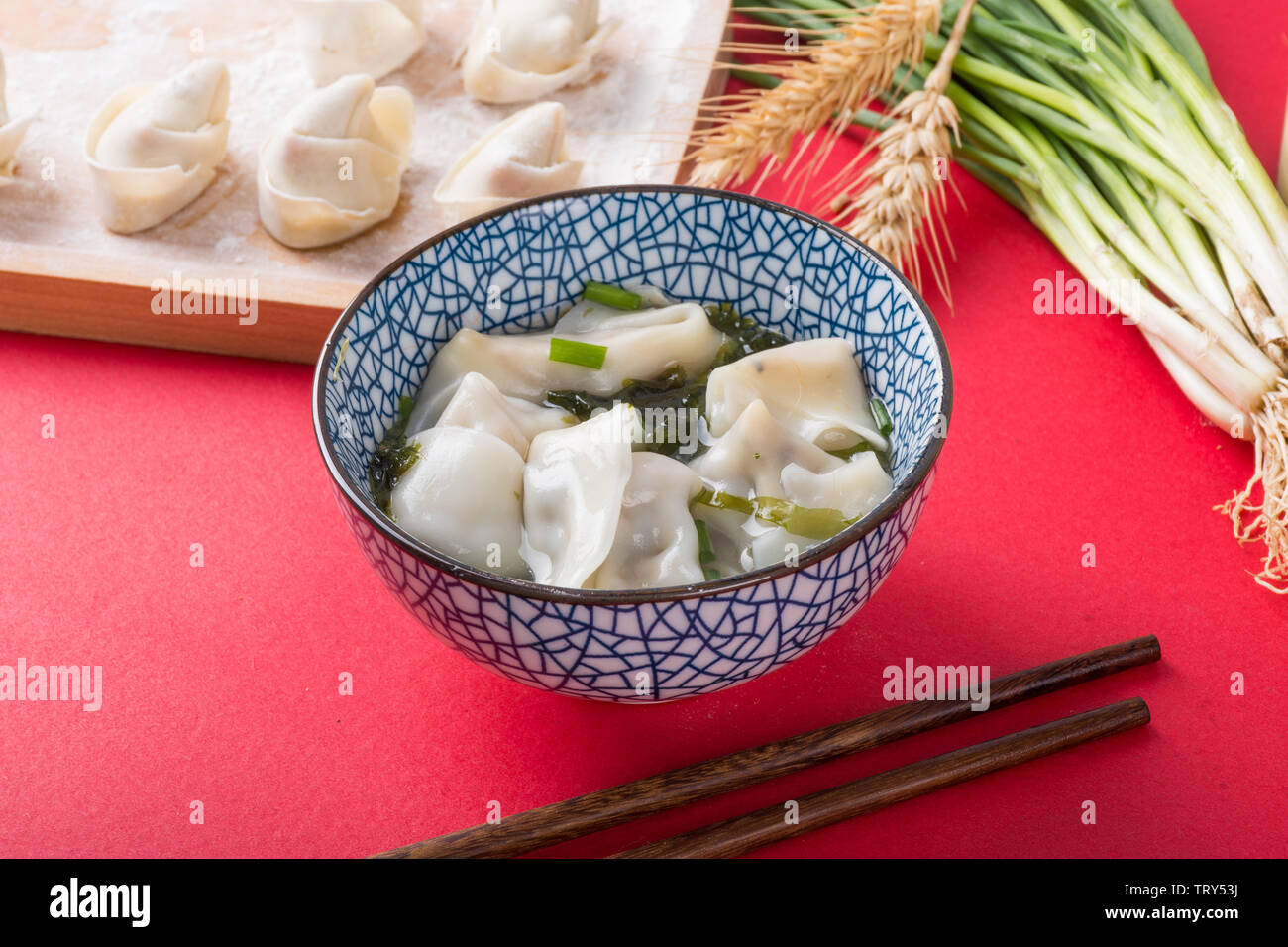 Raw stew, also known as Yunton, is a pasta similar to dumplings and is ...