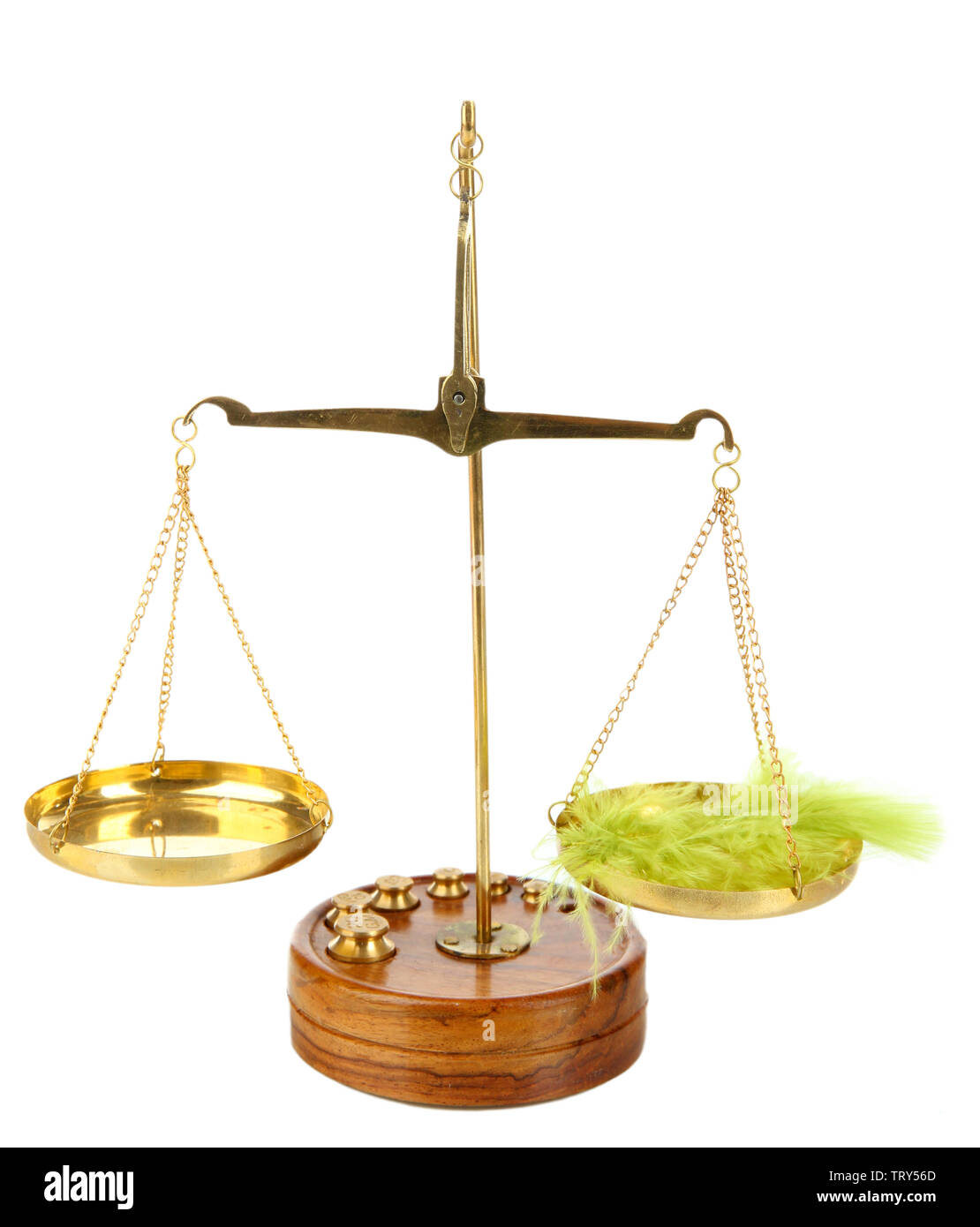 Balance scale feather hi-res stock photography and images - Alamy