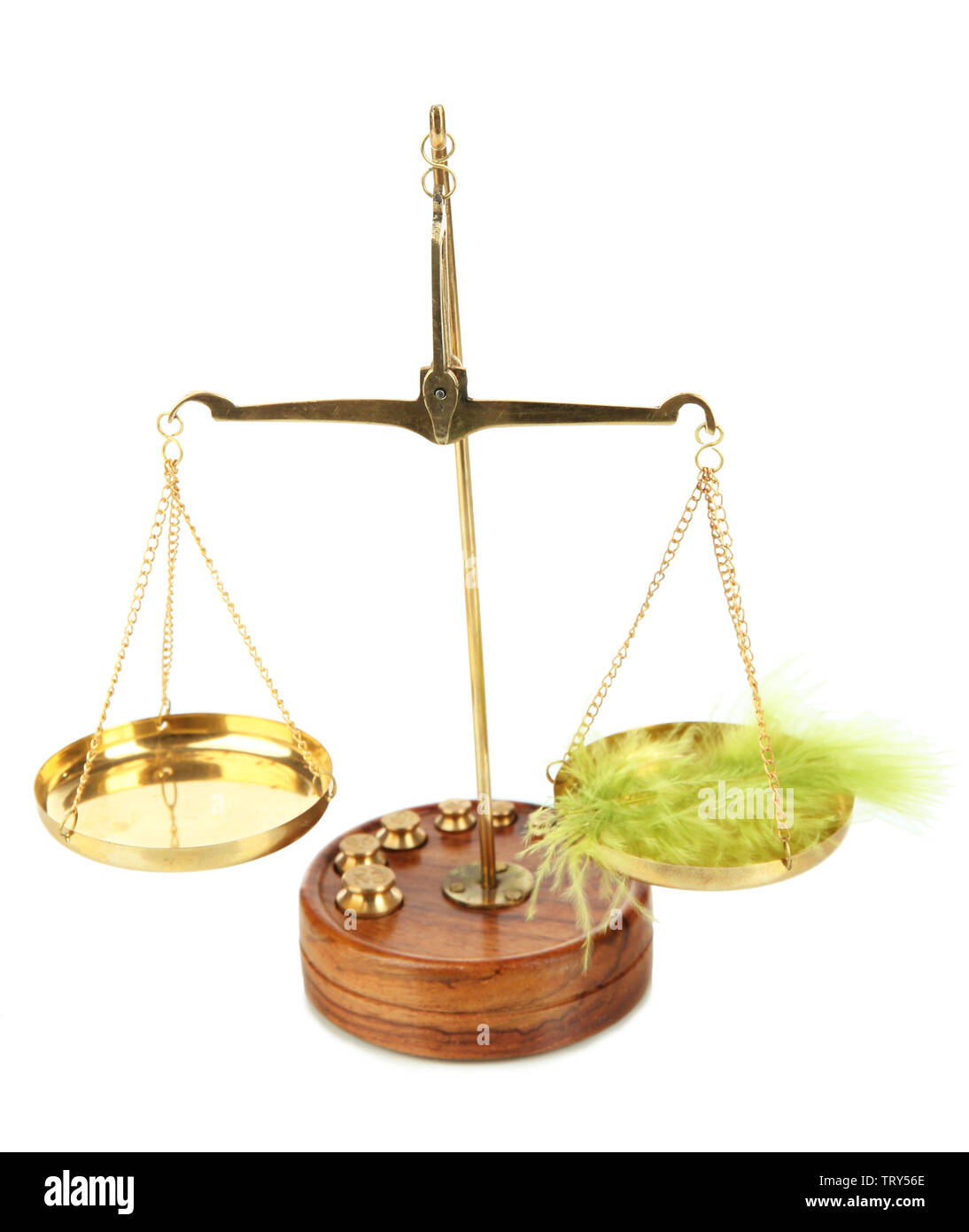 Balance scale feather hi-res stock photography and images - Alamy