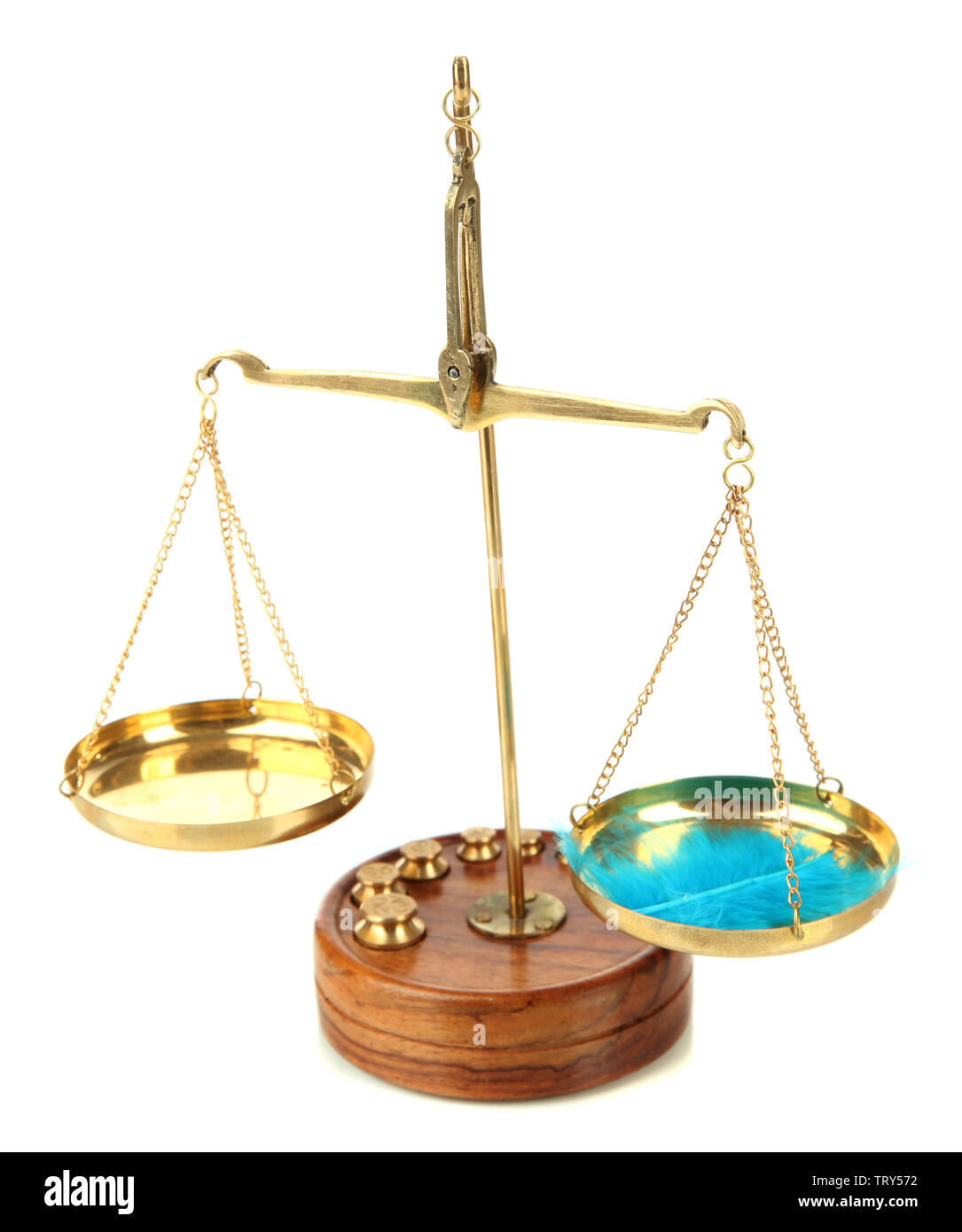 Balance scale feather hi-res stock photography and images - Alamy