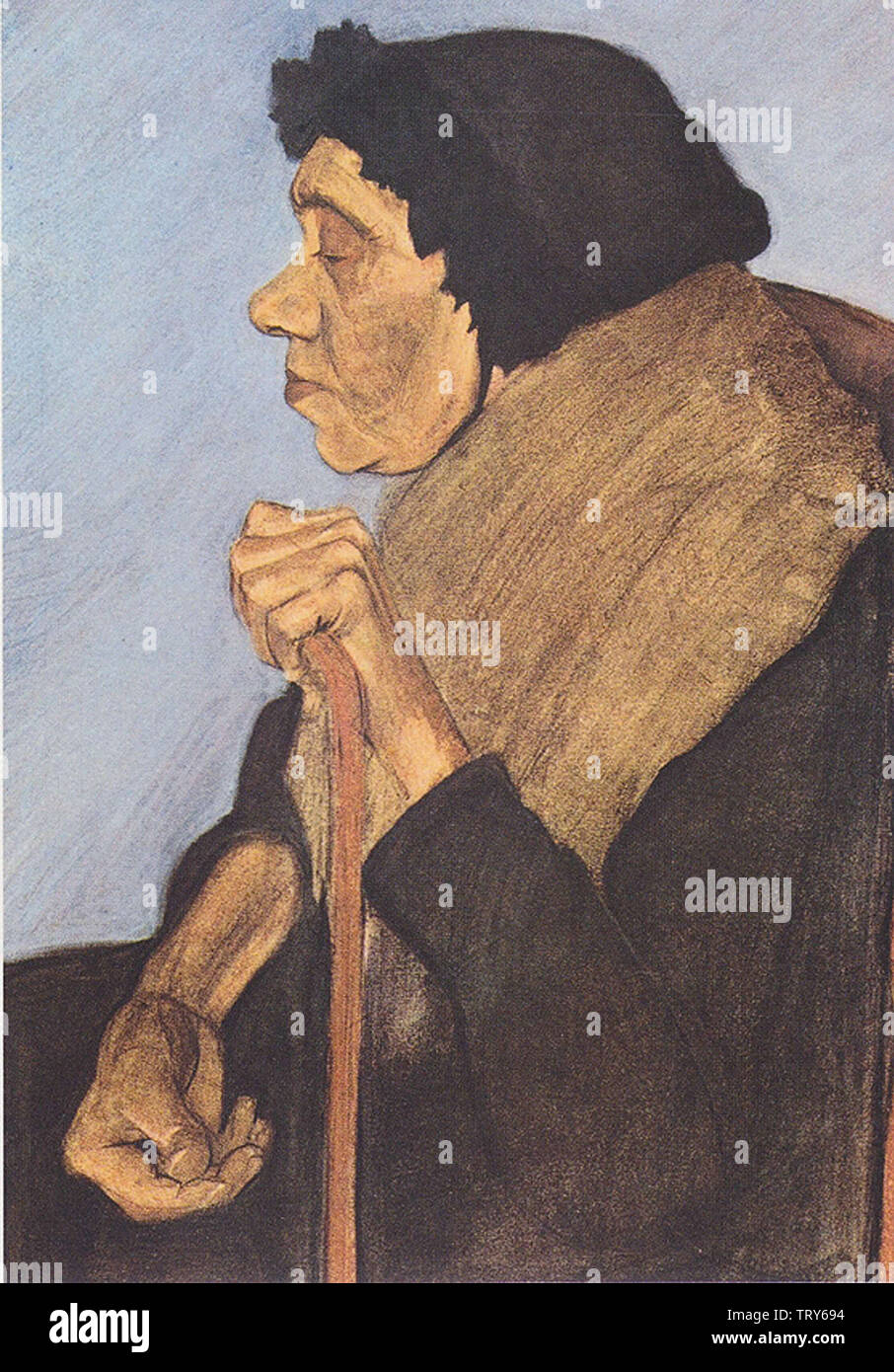 Paula Modersohn-Becker - Old Blind Woman C 1899 Stock Photo - Alamy