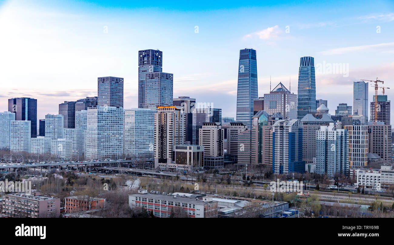 Beijing international trade and business center, modern Soho, China ...