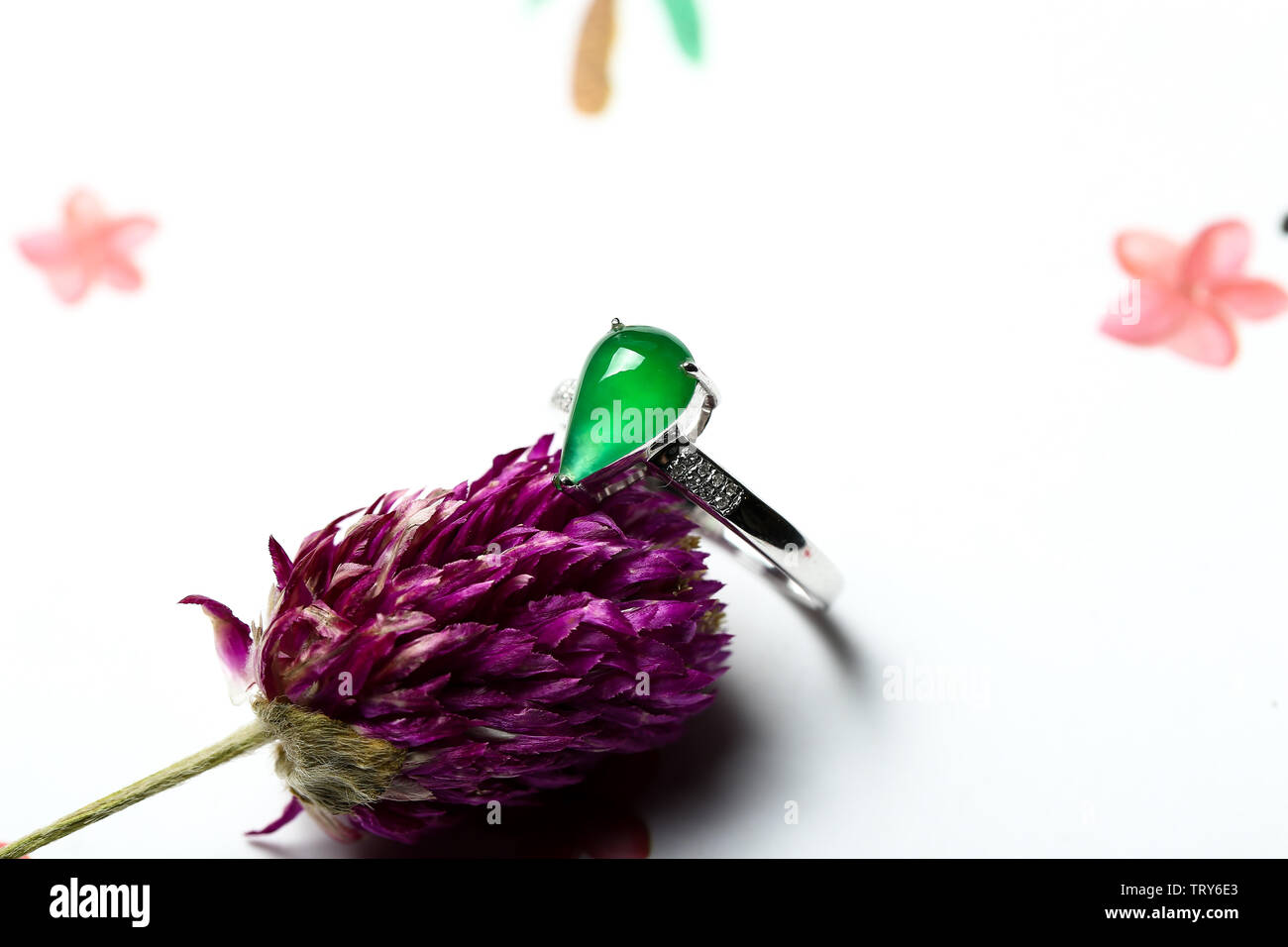 The emerald ring Stock Photo - Alamy