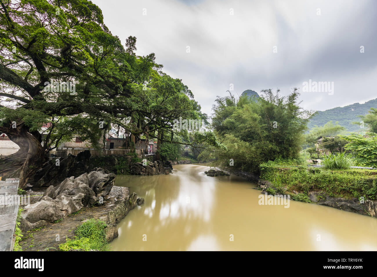 Ancient Town of Huangyao, Hezhou, Guangxi Stock Photo - Alamy