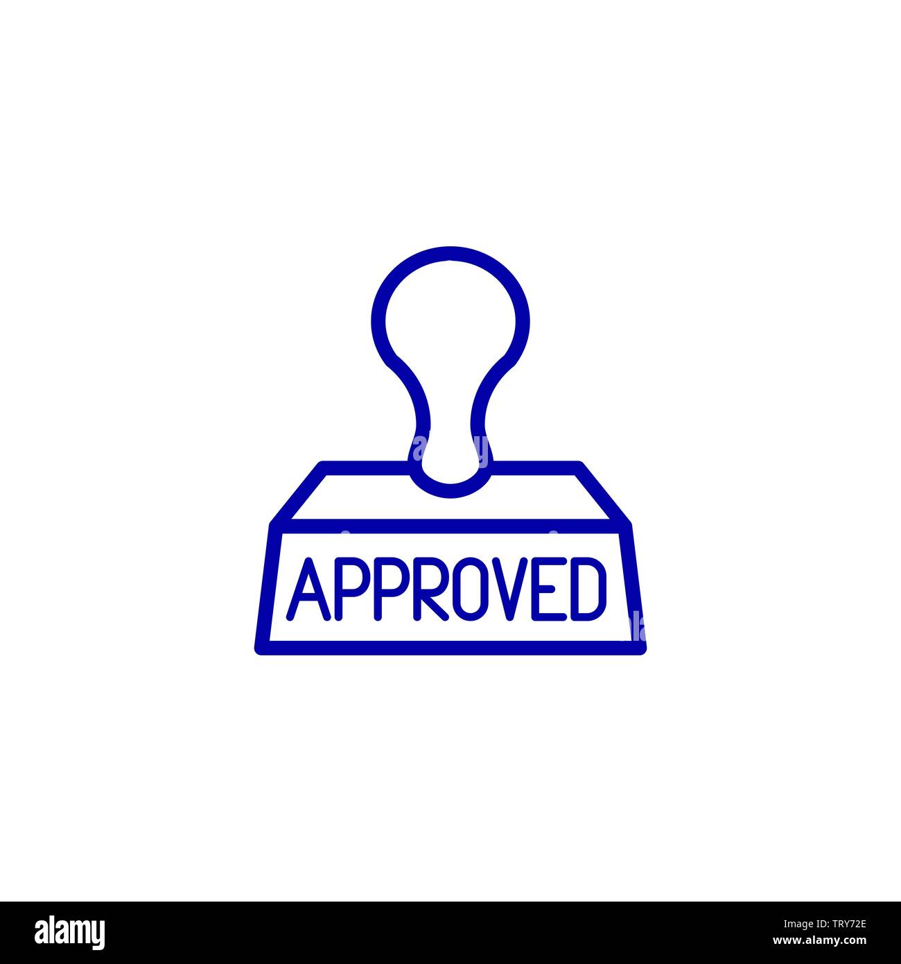 Approval and Signature Icon w approved imagery - to show someone's ...