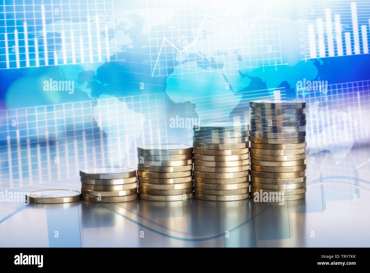 Foreign currencies stacks hi-res stock photography and images - Alamy