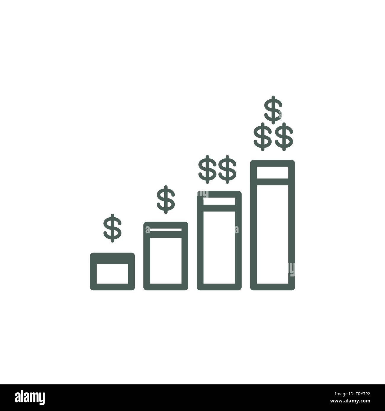 Tax concept w percentage paid, icon and income idea. Flat vector ...