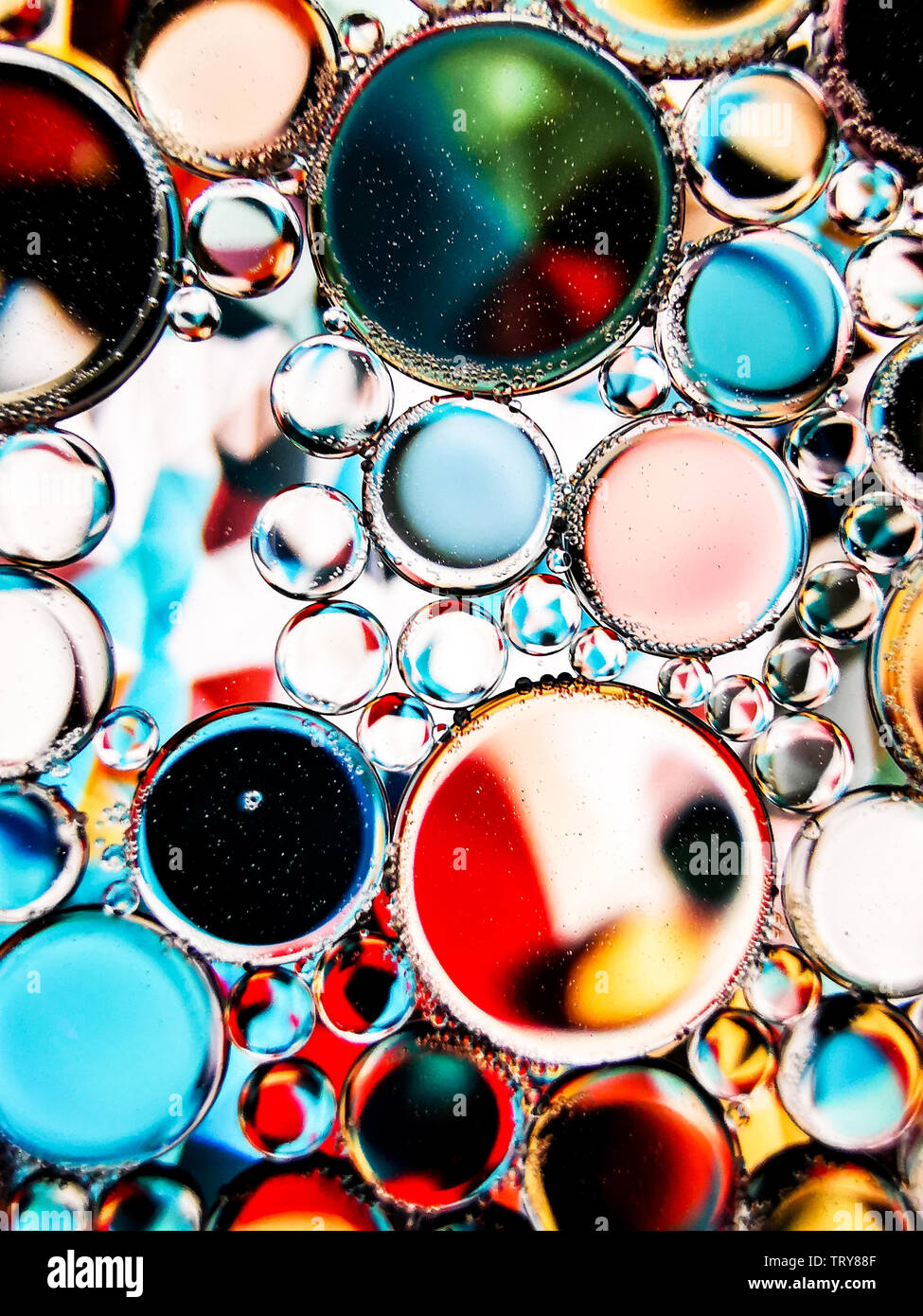 neon rainbow colorful oil bubbles abstract textures for backgrounds ...