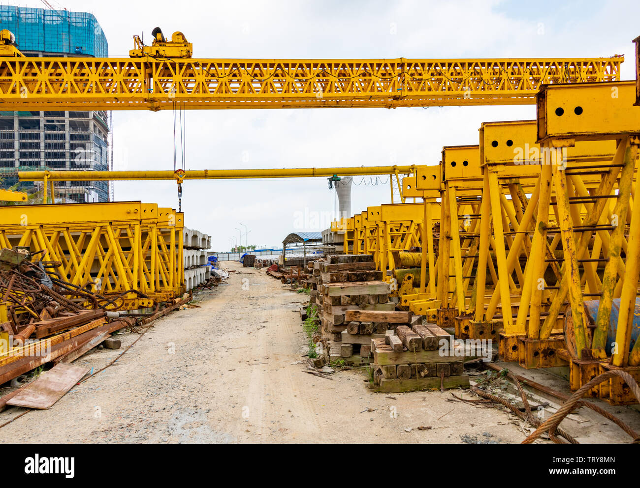 Construction equipment on the site Stock Photo - Alamy