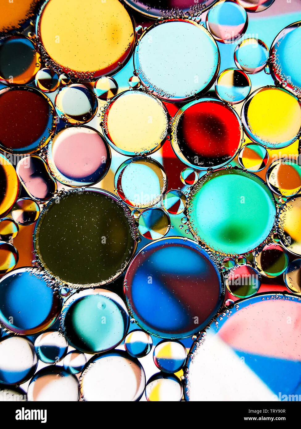 neon rainbow colorful oil bubbles abstract textures for backgrounds ...