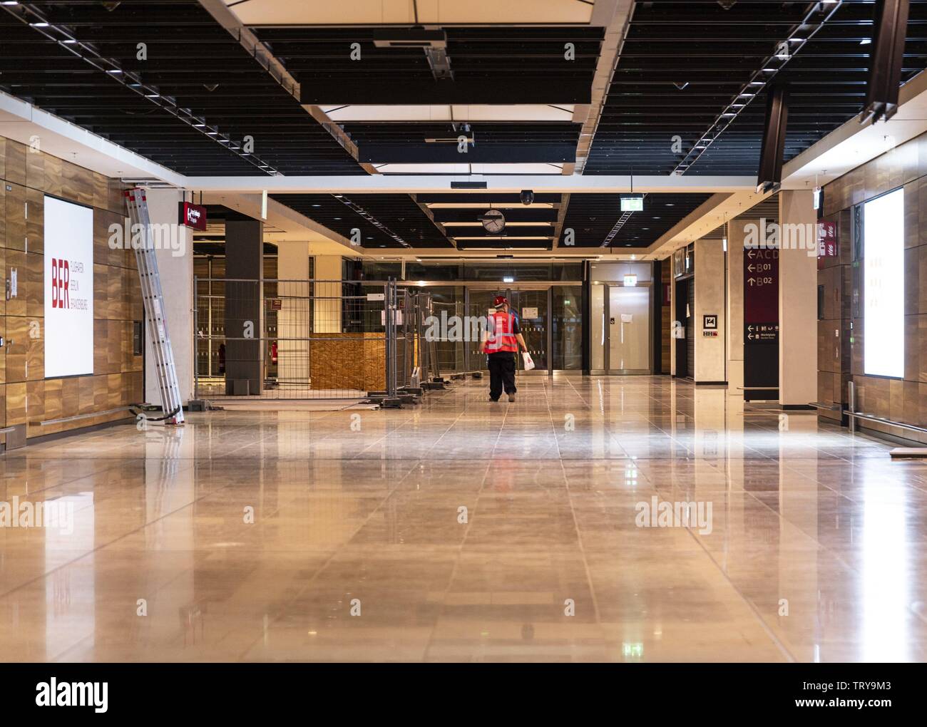 Orphaned check-in counters in the main terminal (Terminal 1) of the ...