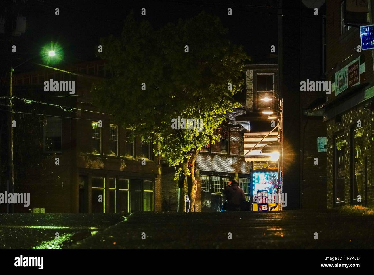 Torrington, Connecticut, USA The old industrial mill town landscape at ...