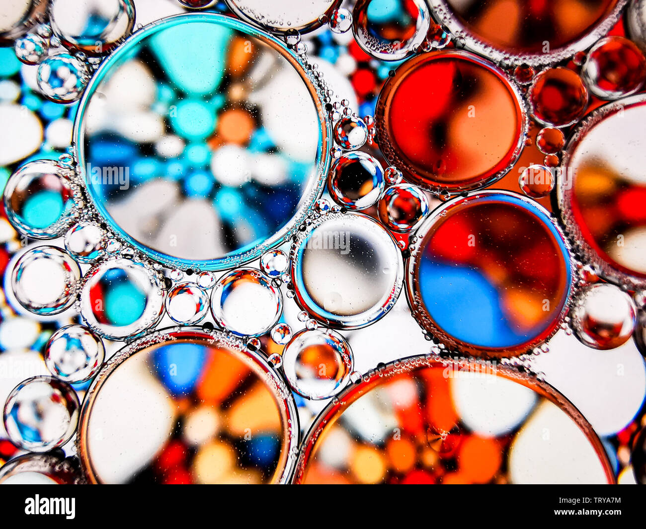 pastel colorful oil bubbles abstract textures for backgrounds Stock ...