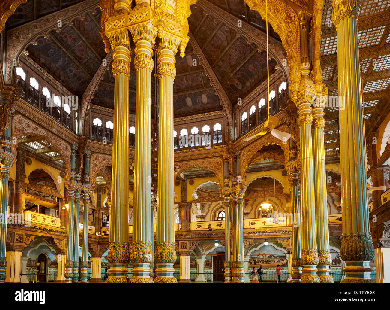 Mysore palace interior hi-res stock photography and images - Alamy