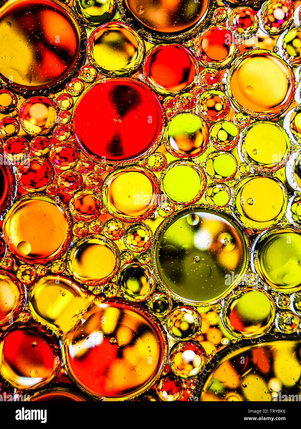 red yellow bubbles macro patterns texture abstract Stock Photo - Alamy