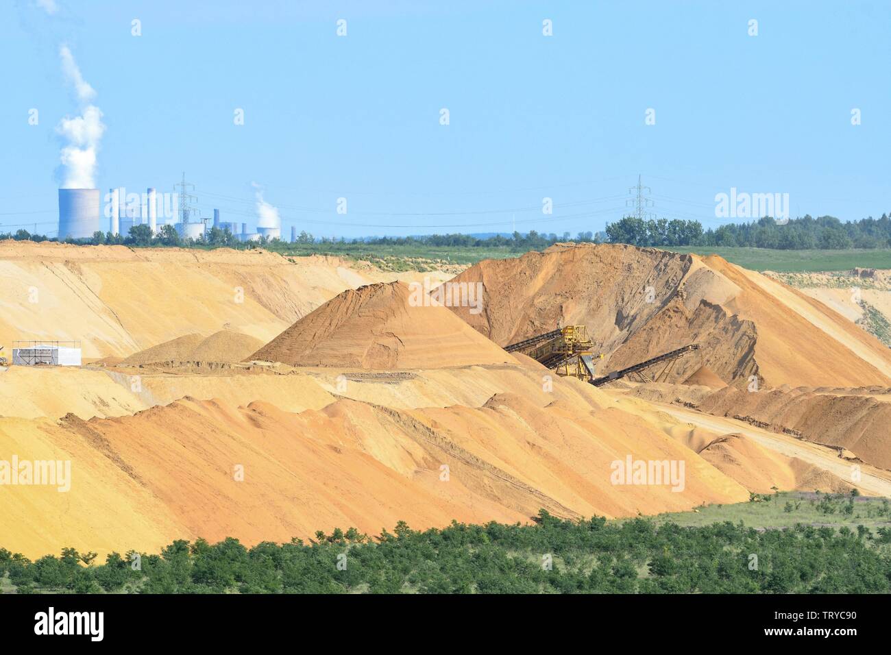 brown coal surface mining, Garzweiler, Juechen, June 1, 2019 | usage ...