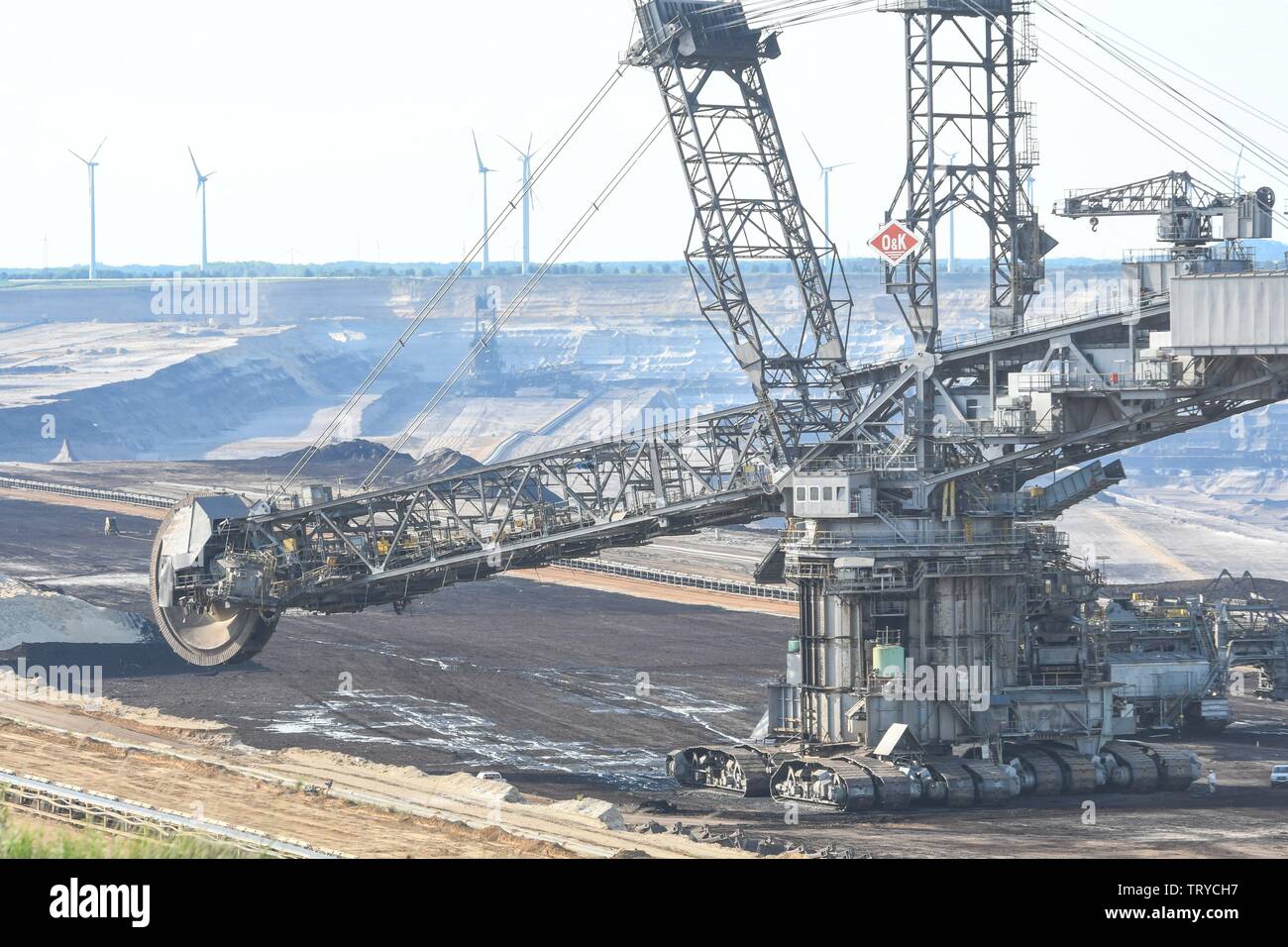 brown coal mining, Jackerath, Garzweiler, June 1, 2019 | usage ...