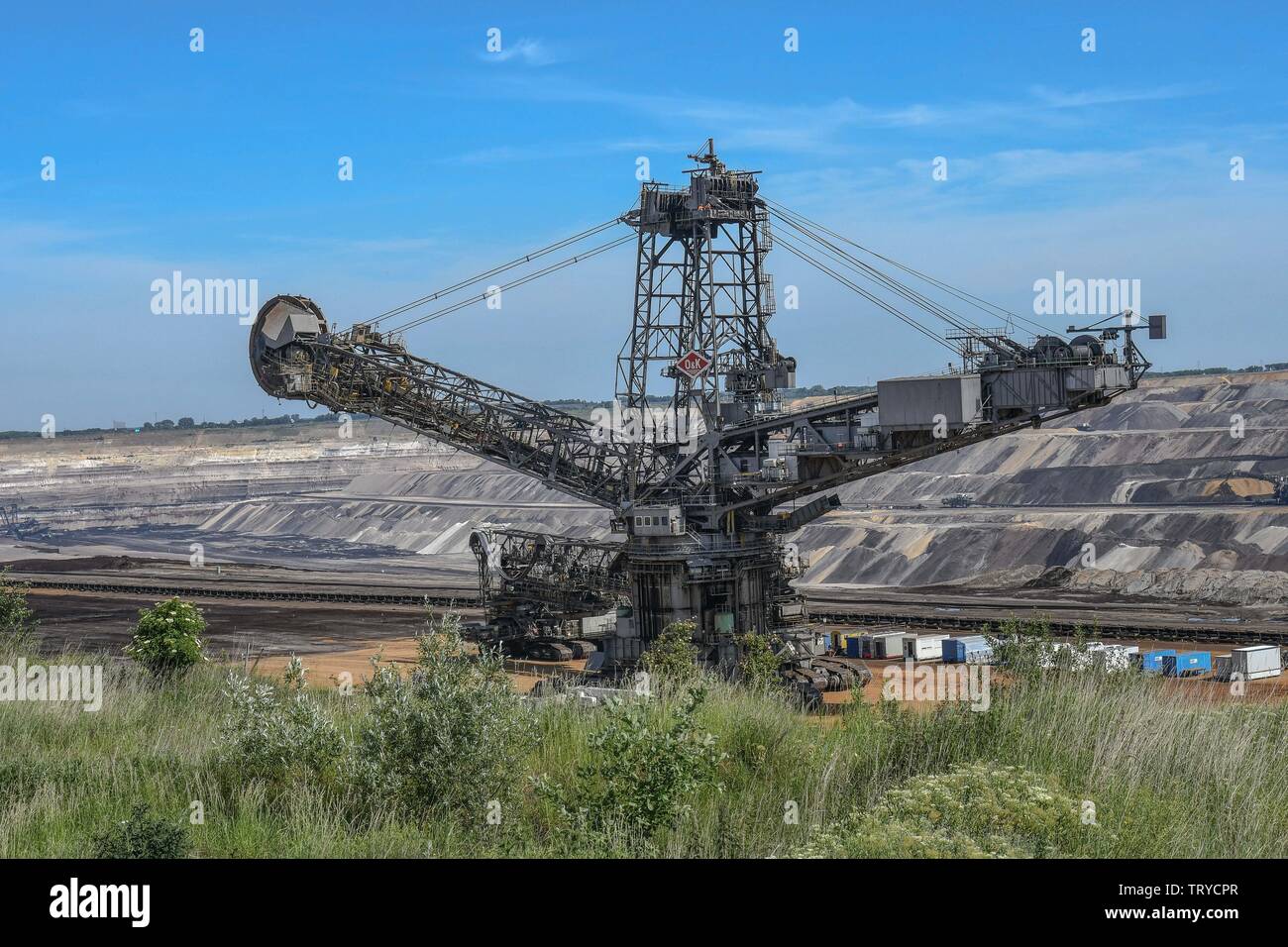 brown coal mining, Jackerath, Garzweiler, June 2, 2019 | usage ...