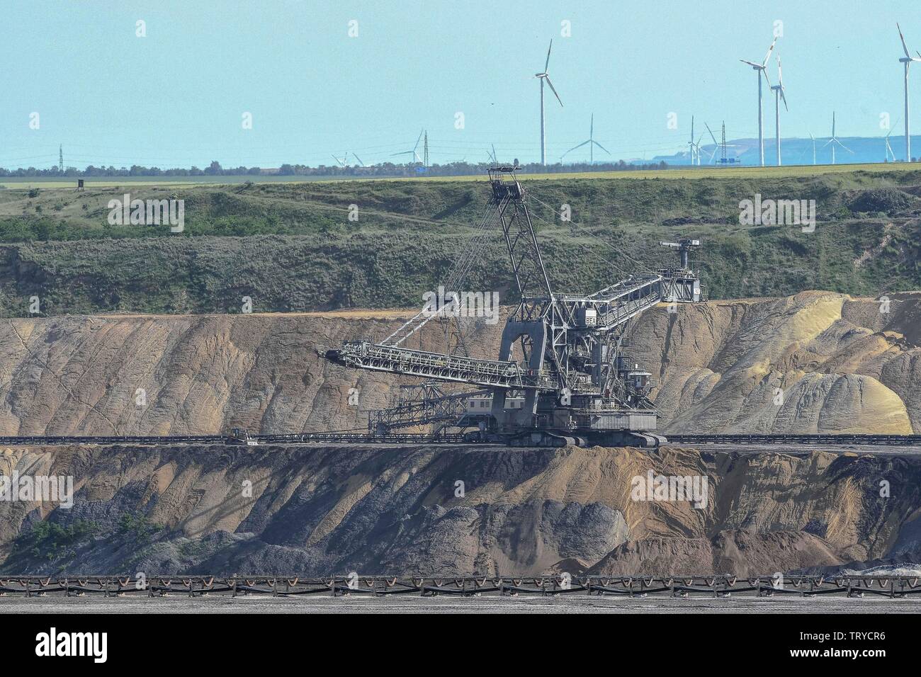 brown coal surface mining, Garzweiler, Juechen, June 1, 2019 | usage ...