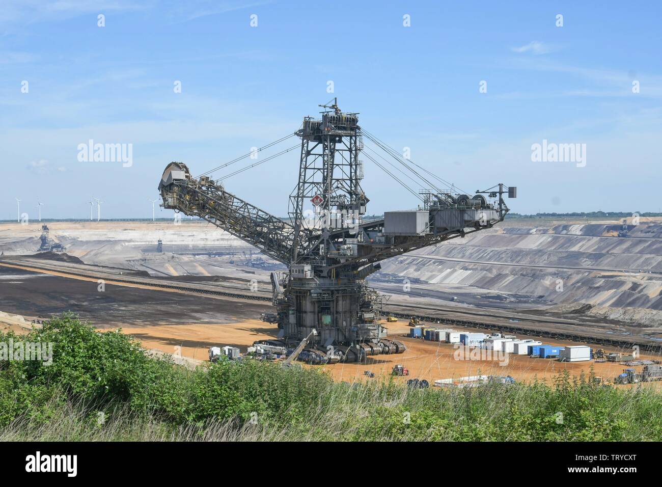 brown coal mining, Jackerath, Garzweiler, June 2, 2019 | usage ...