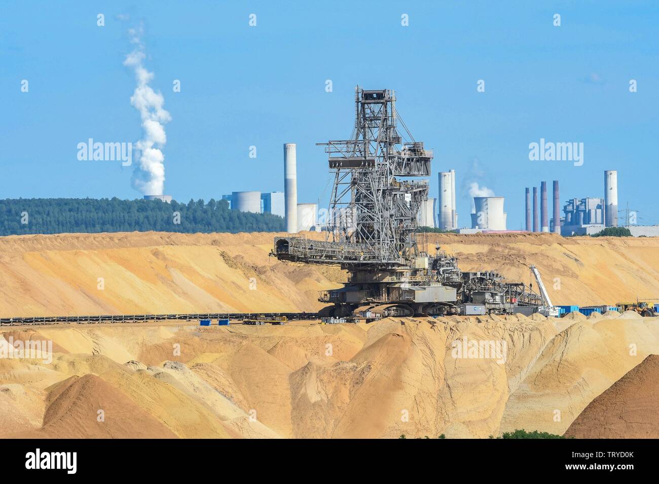 brown coal surface mining, Garzweiler, Juechen, June 1, 2019 | usage ...