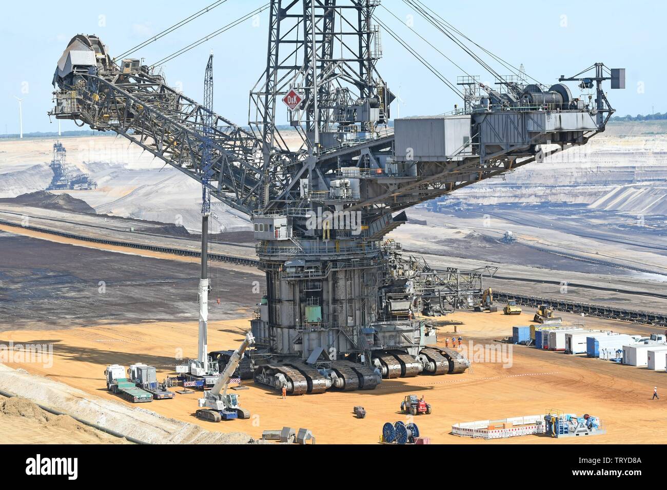 brown coal mining, Jackerath, Garzweiler, June 2, 2019 | usage ...