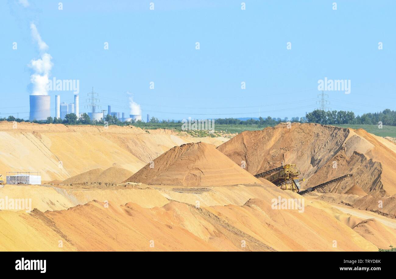 brown coal surface mining, Garzweiler, Juechen, June 1, 2019 | usage ...