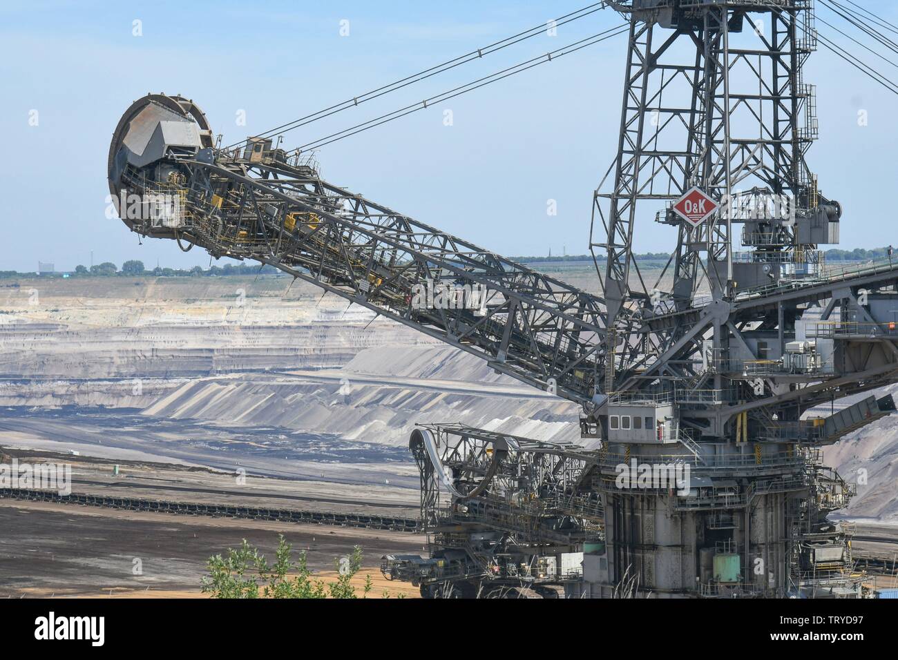 brown coal mining, Jackerath, Garzweiler, June 2, 2019 | usage ...