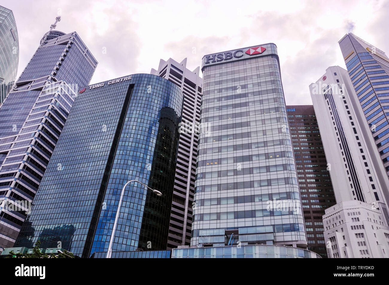 Singapore, 2nd, October, 2015. The CBD buildings in Singapore. Central ...