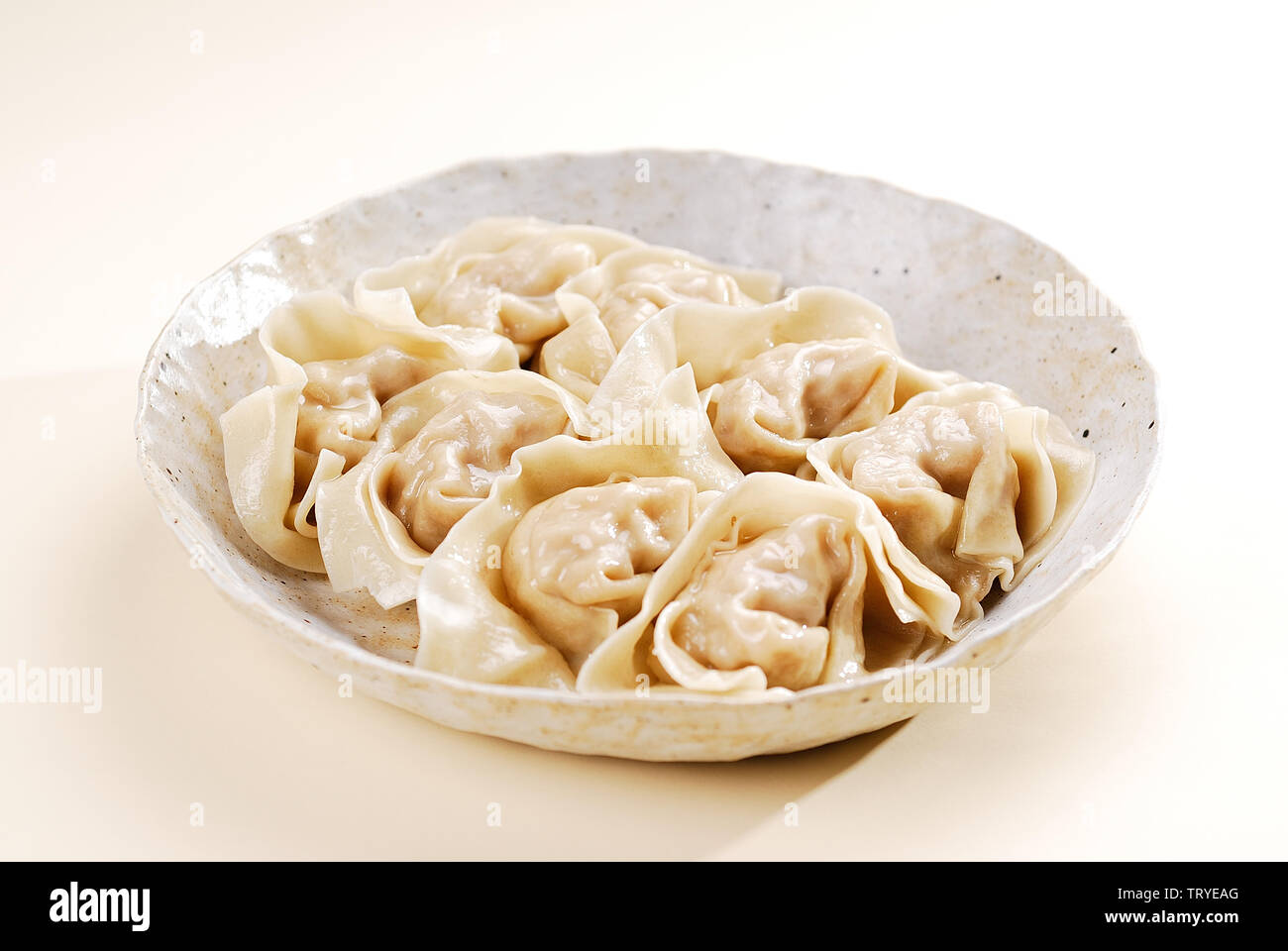 Dry salted egg yolk ravioli Stock Photo - Alamy