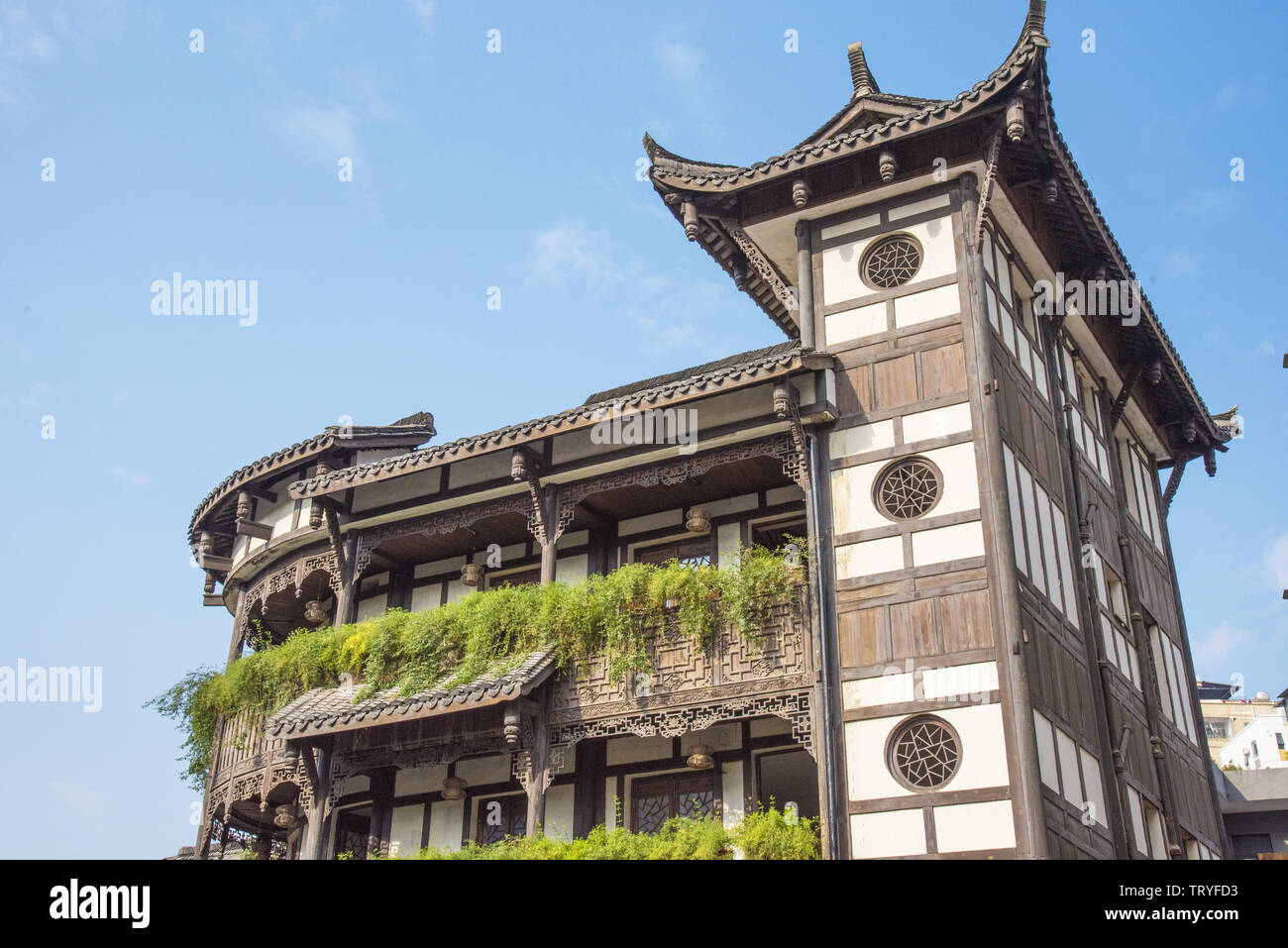 Construction of Hakka town in Gankeng, Shenzhen Stock Photo - Alamy