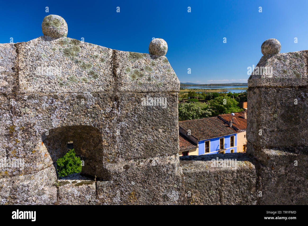 Castle of Granadilla, Granadilla, Ambroz Valley, Cáceres, Extremadura ...