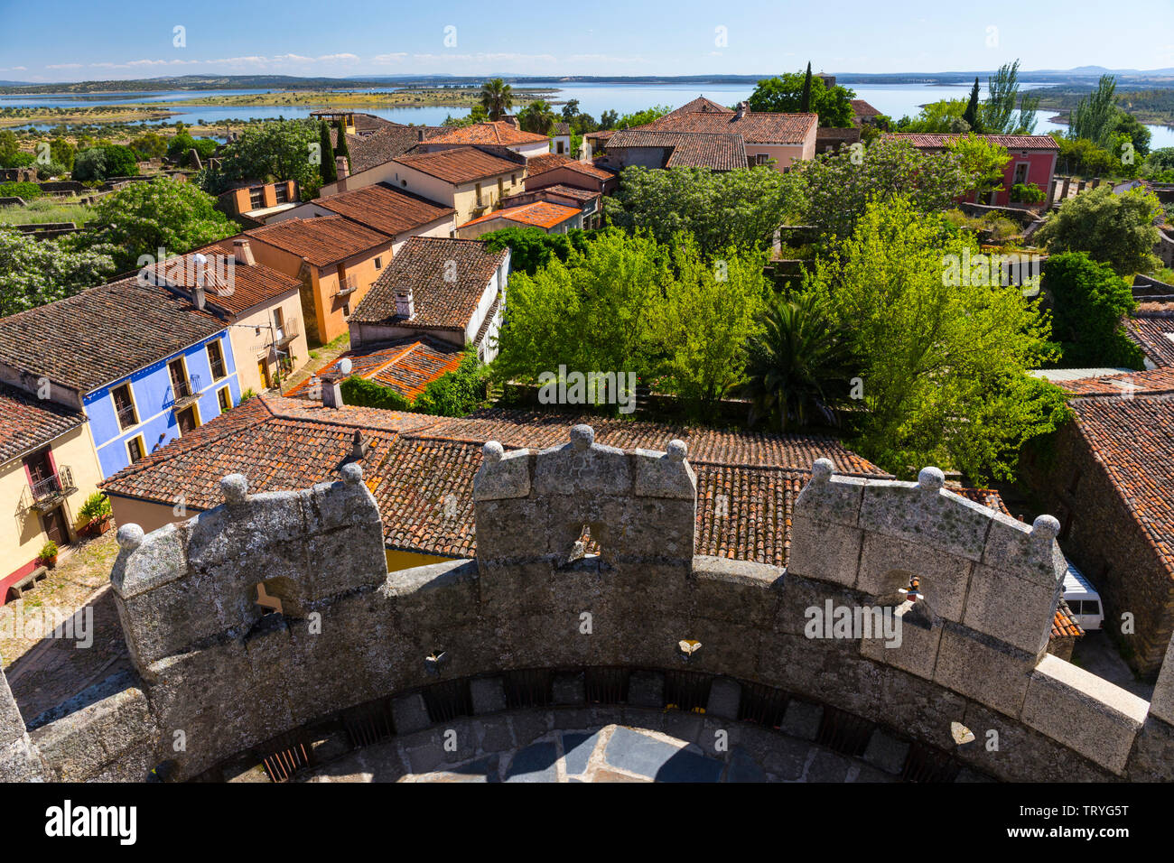 Castle of Granadilla, Granadilla, Ambroz Valley, Cáceres, Extremadura ...