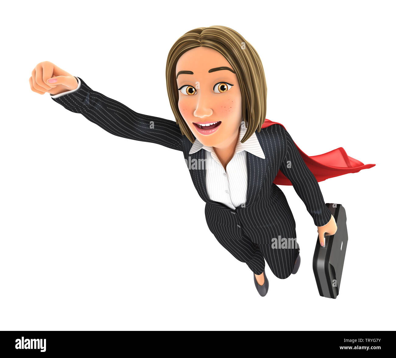 Woman flying Cut Out Stock Images & Pictures - Alamy