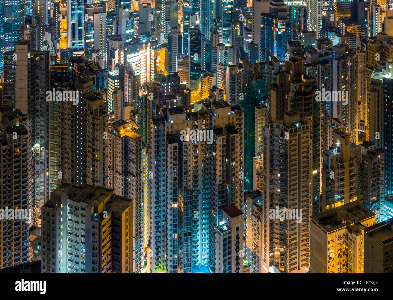 Intensive urban buildings in Hong Kong Stock Photo - Alamy
