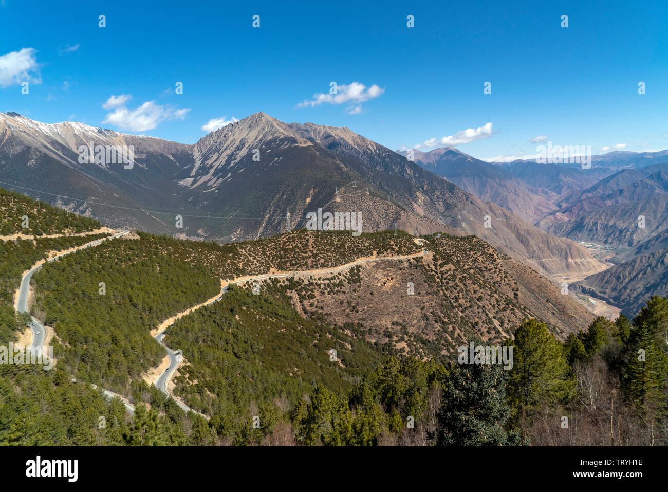 Panshan road, Sichuan-Tibet line Stock Photo - Alamy