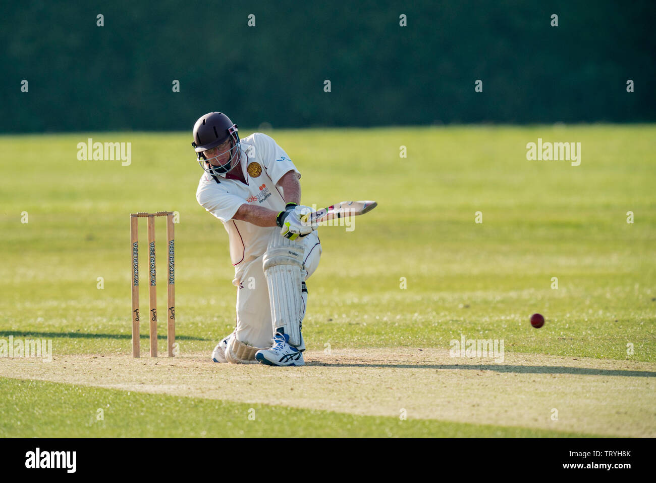 Cricket batsman face on hi-res stock photography and images - Alamy