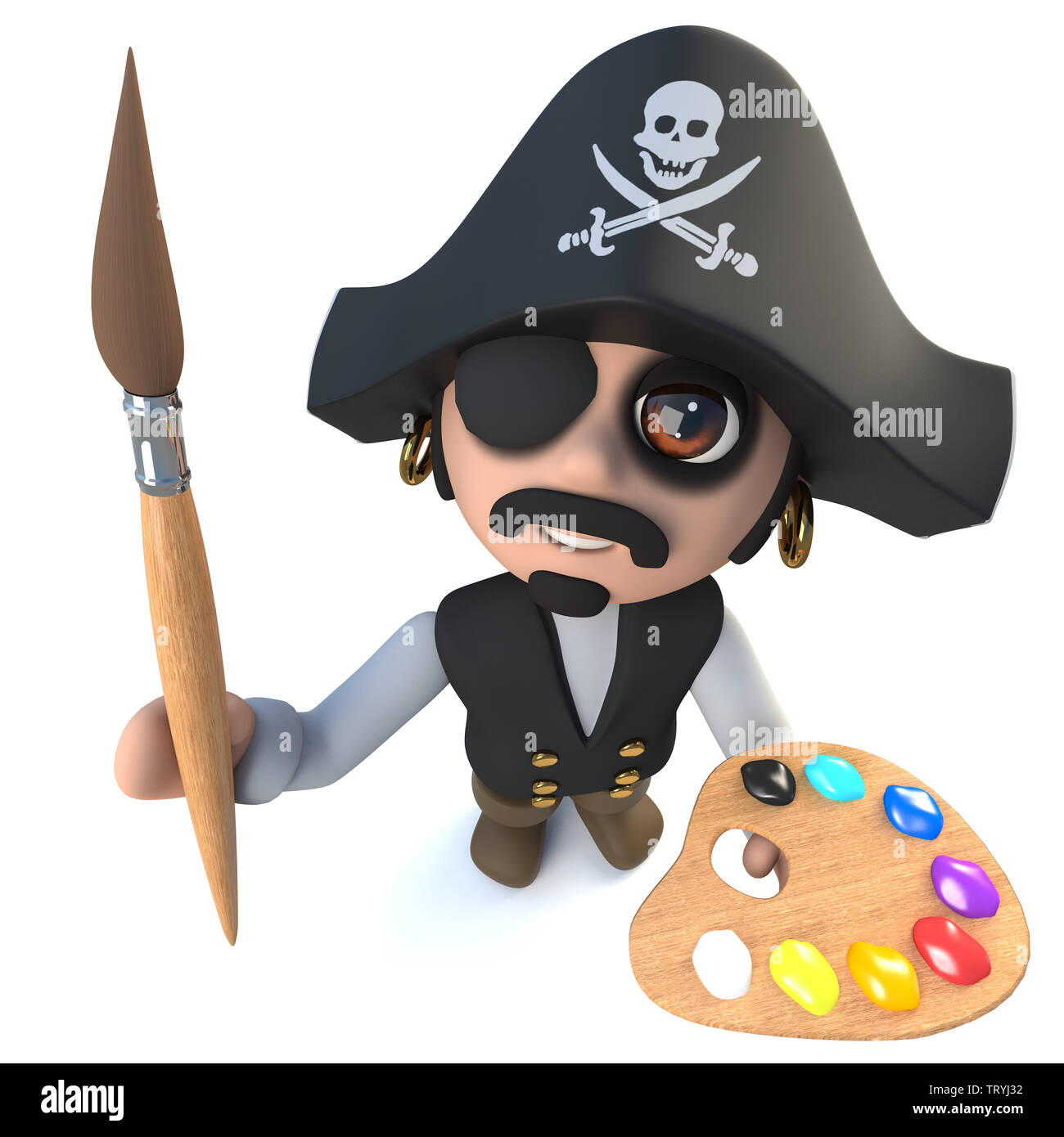 Cartoon paint brush High Resolution Stock Photography and Images - Alamy