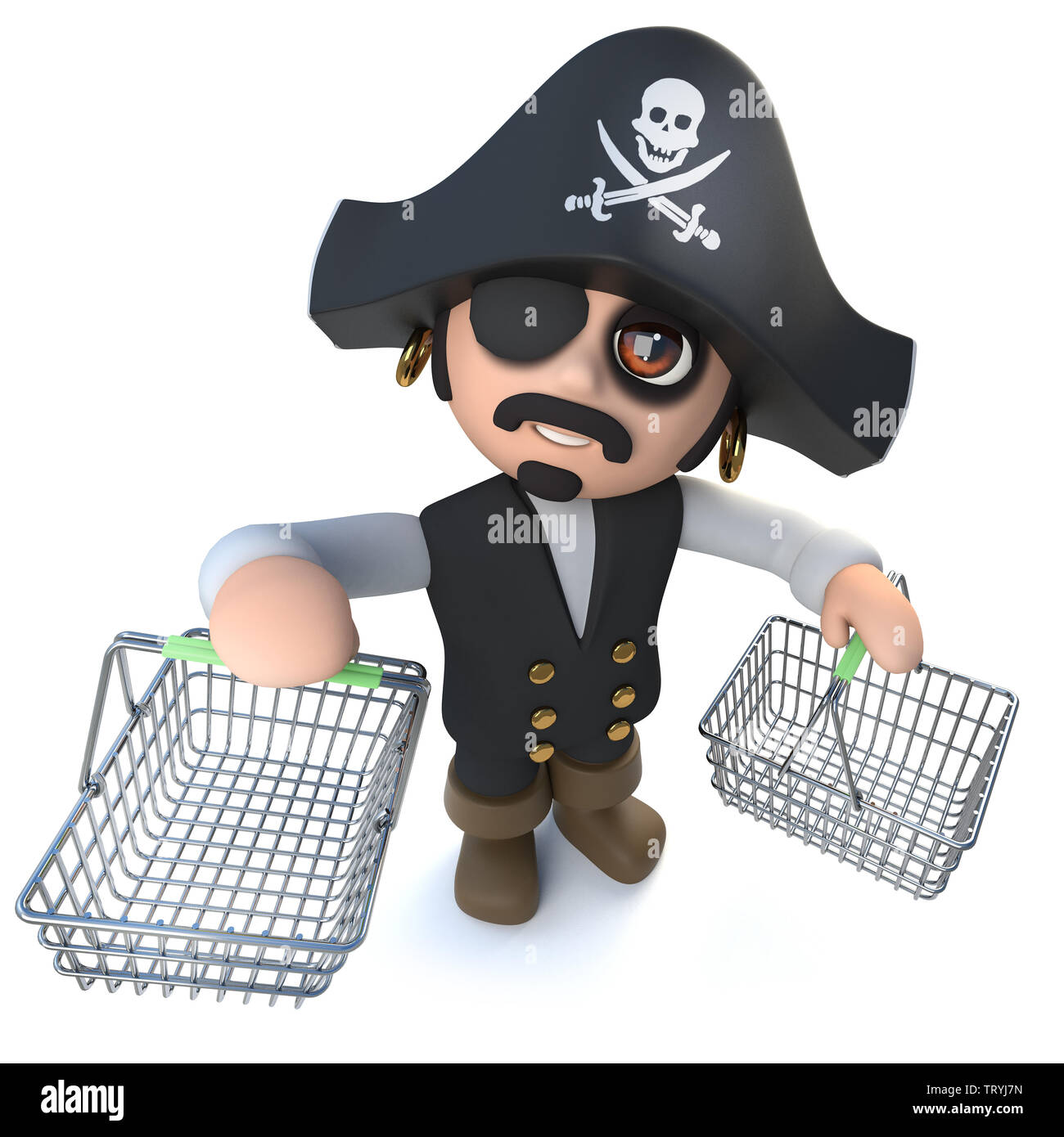 Funny pirate cartoon illustration hi-res stock photography and images ...