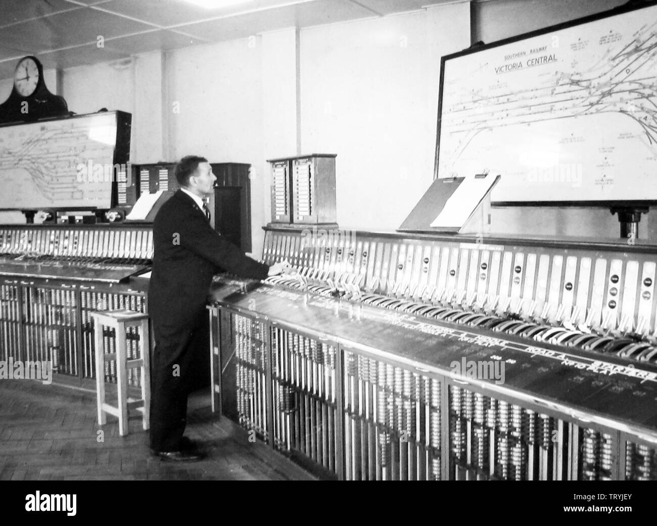 Old railway signal control box hi-res stock photography and images - Alamy