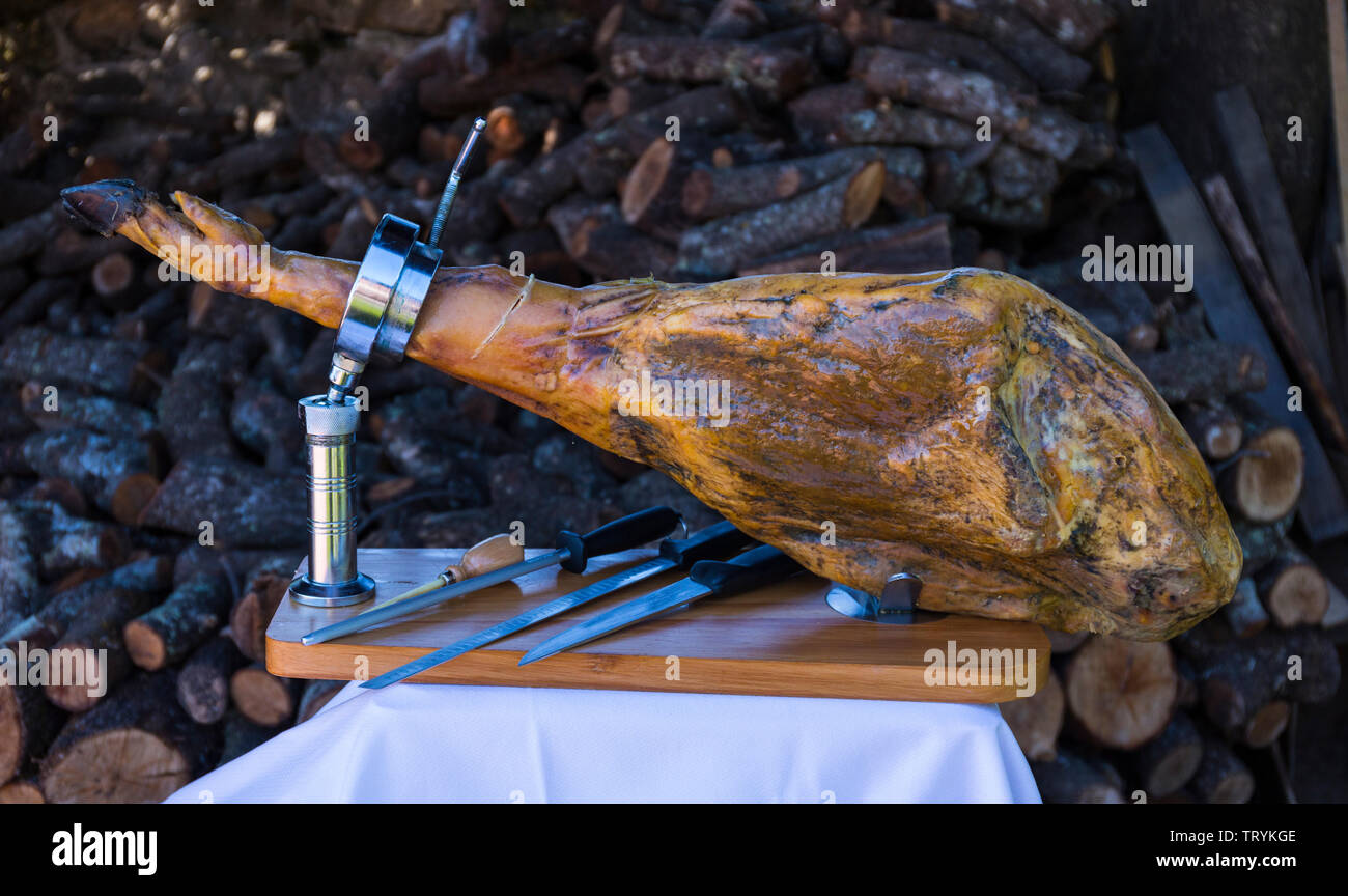 JAMON IBERICO, Spanish Ham, Spain, Europe Stock Photo - Alamy