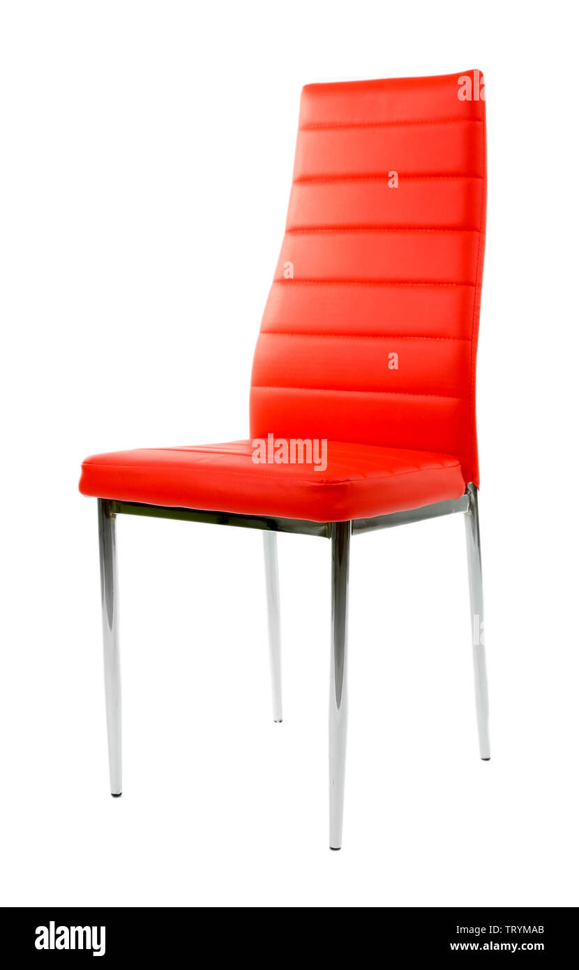 Modern color chair, isolated on white Stock Photo - Alamy