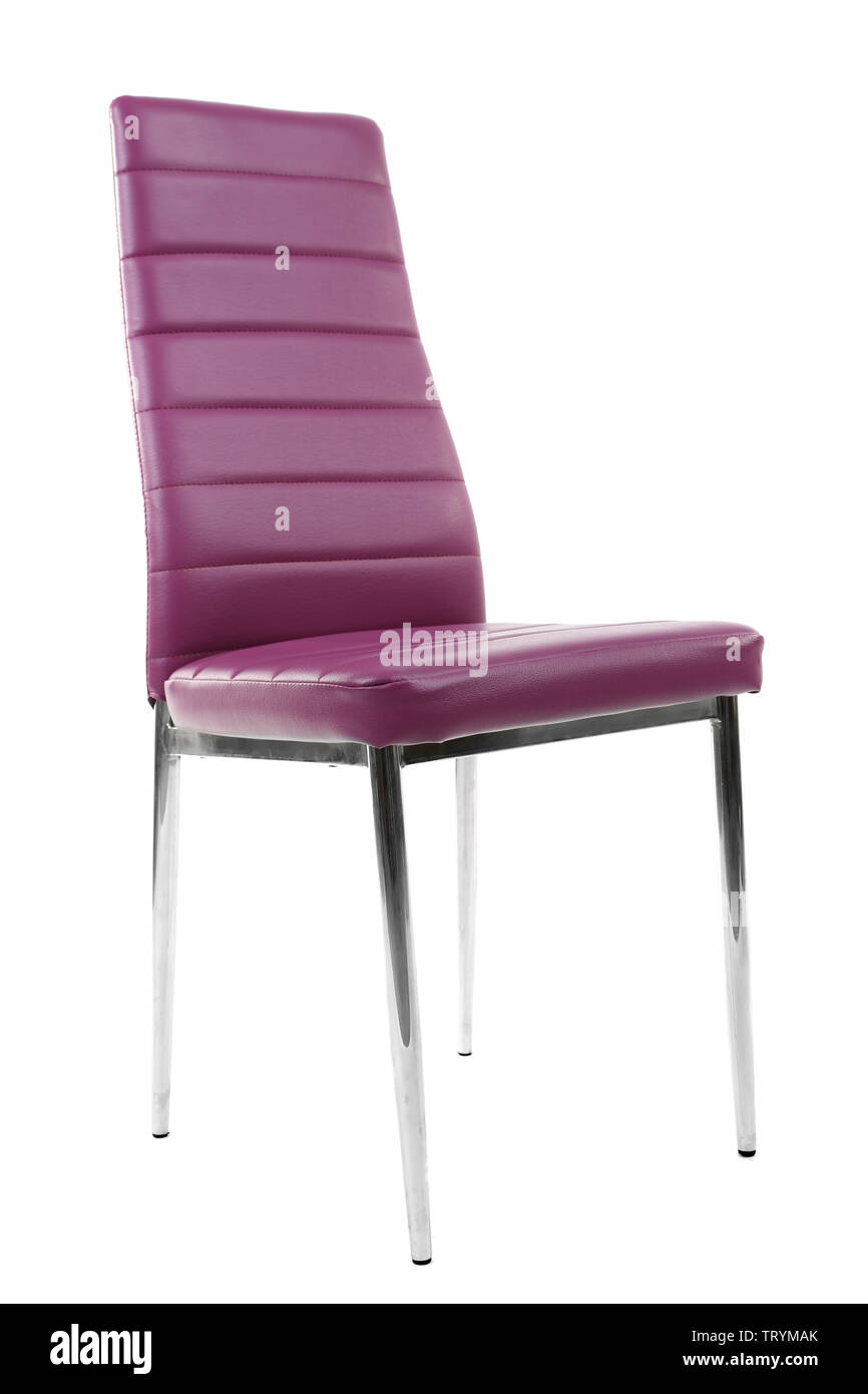 Modern color chair, isolated on white Stock Photo - Alamy