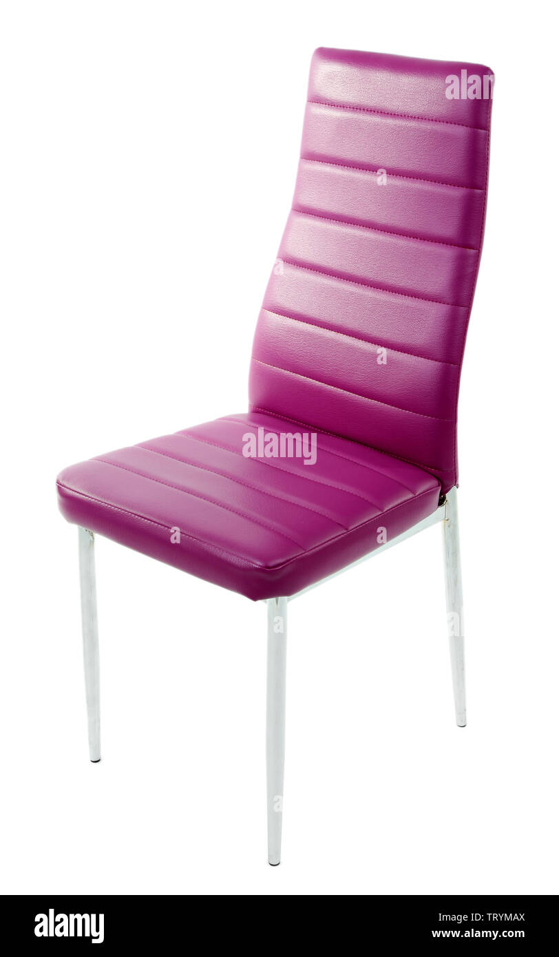 Modern color chair, isolated on white Stock Photo - Alamy