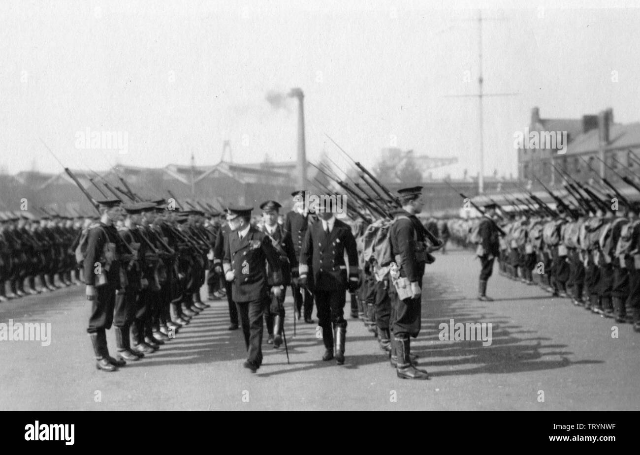 Royal naval landing party ww1 Stock Photo - Alamy
