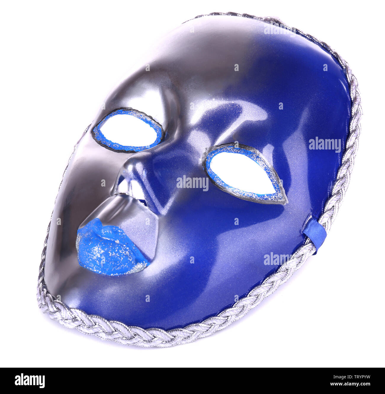 Close up blue mask Cut Out Stock Images & Pictures - Alamy