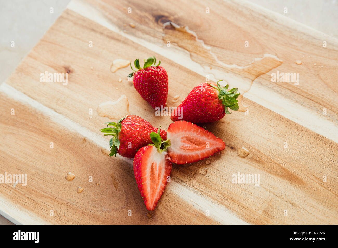 Cross section of a strawberry hi-res stock photography and images - Alamy