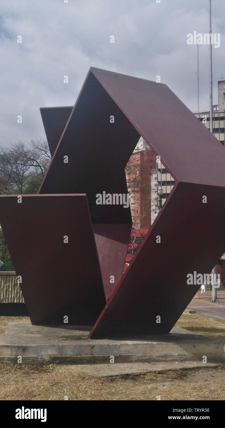 Diálogo sculpture, Franz Weissmann, Se square, Se, Downtown, São Paulo ...