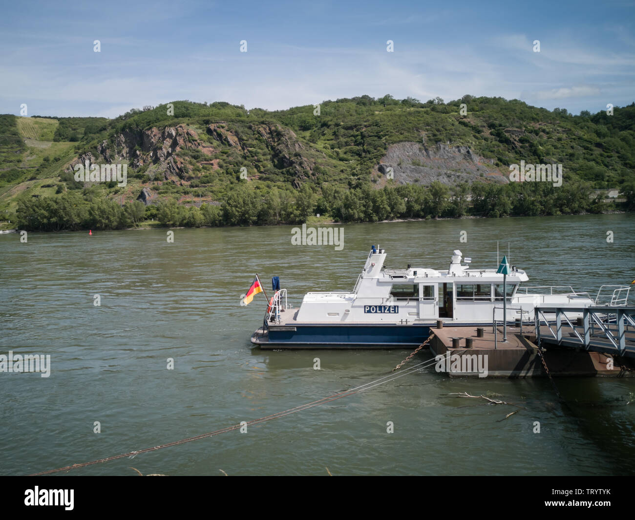 Rhine river patrol boat hi-res stock photography and images - Alamy